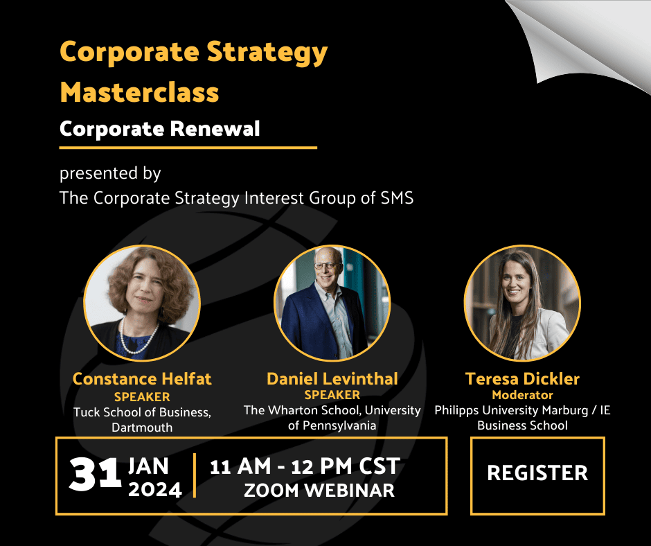 Corporate Strategy Masterclass: Corporate Renewal – SMS