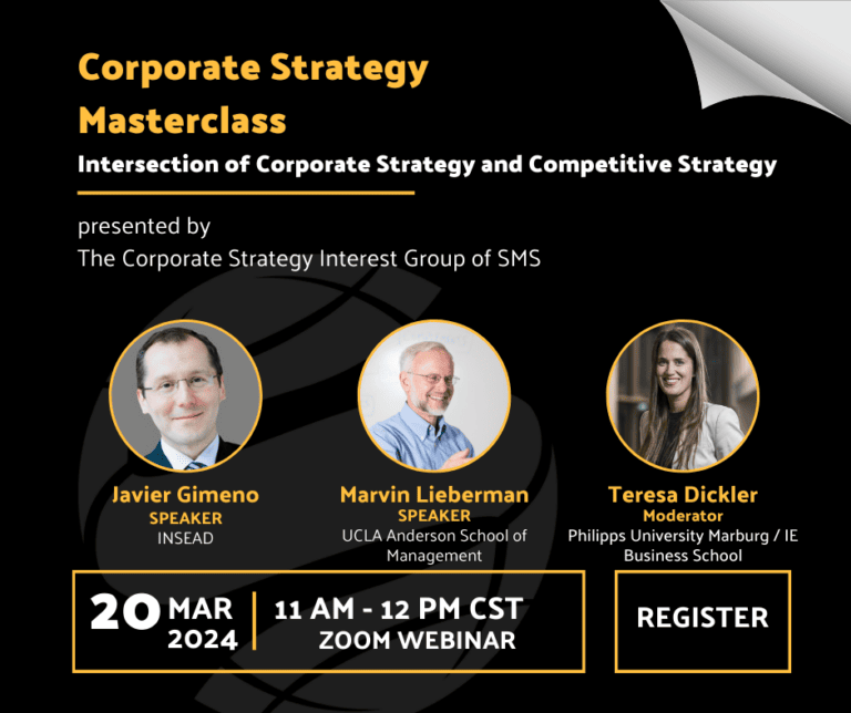 Corporate Strategy Masterclass: The Intersection of Corporate Strategy ...