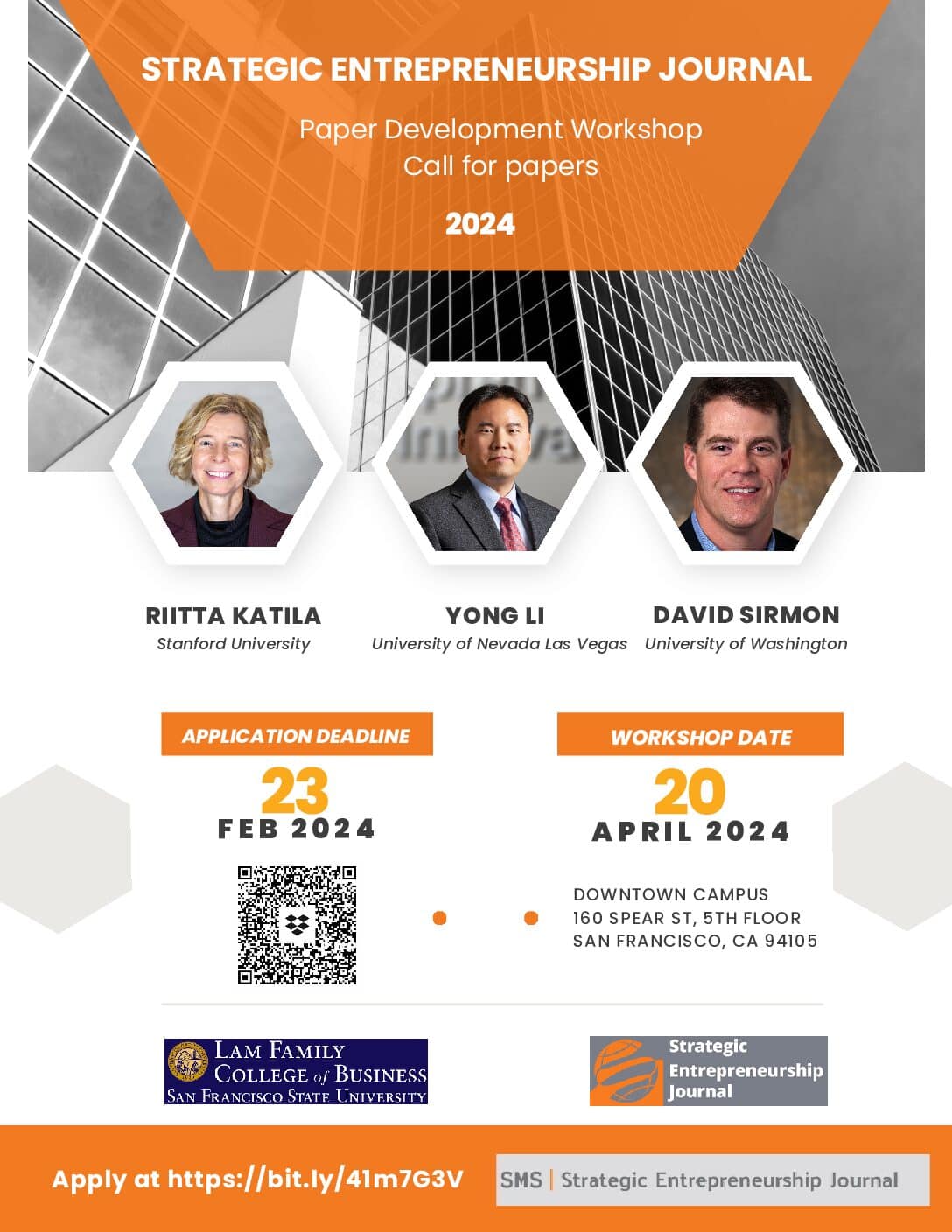 Strategic Entrepreneurship Journal Hosts Paper Development Workshops! - SMS