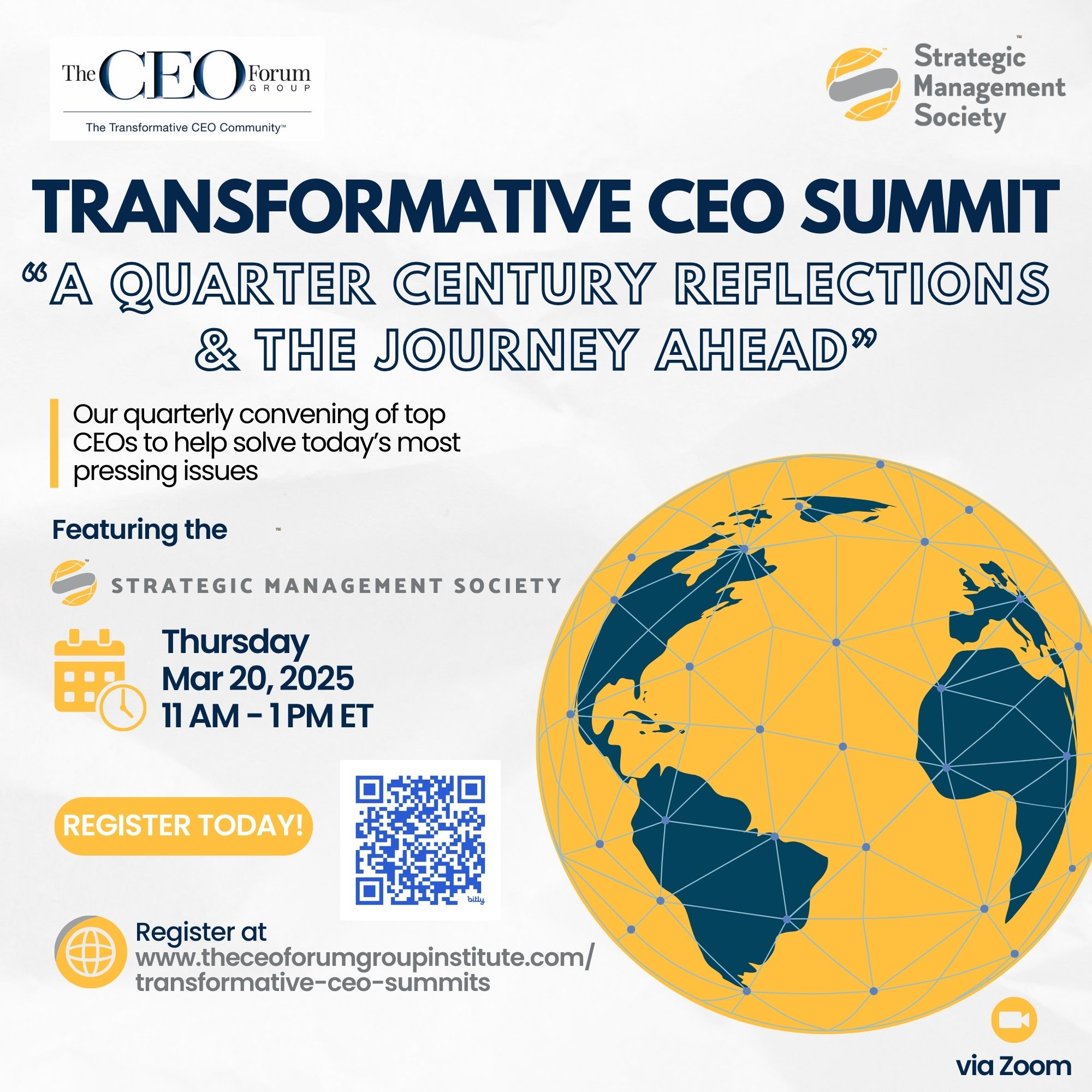 A Quarter Century Reflections & the Journey Ahead: The 5th Annual Transformative CEO Summit – SMS
