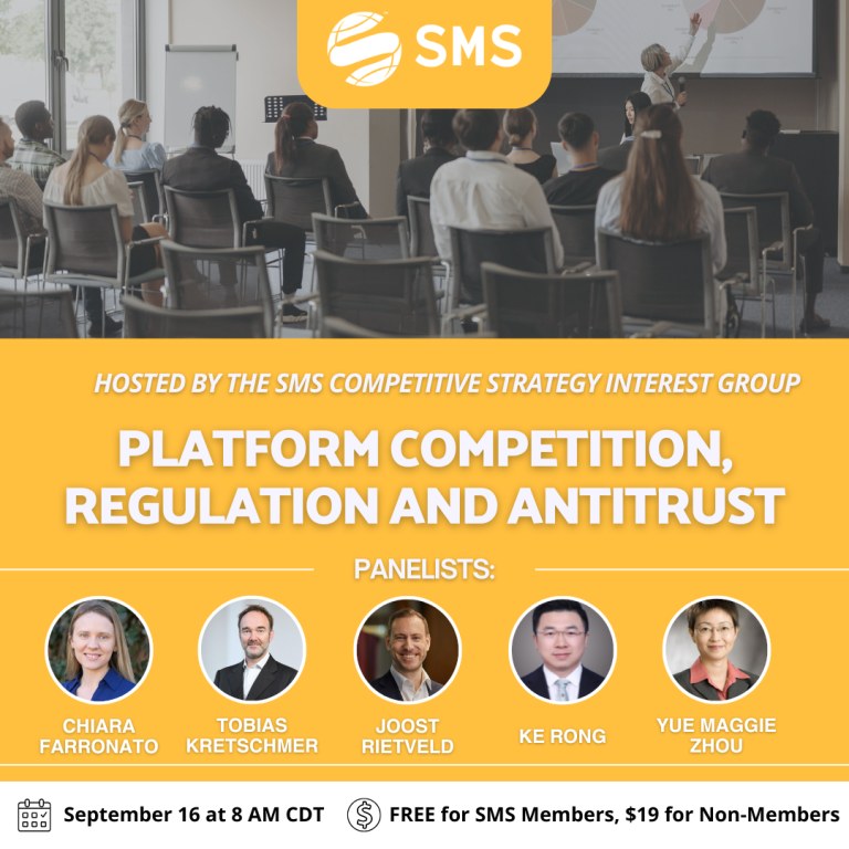 Platform Competition, Regulation and Antitrust – SMS